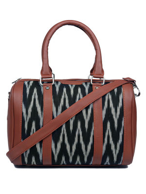 Buy Zouk Womens Ikat and Vegan Leather Handbag Online