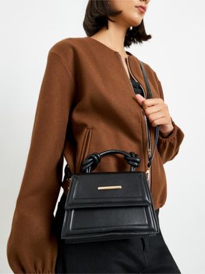 Buy Styli Women Knot Detail Handle Sling Bag Online