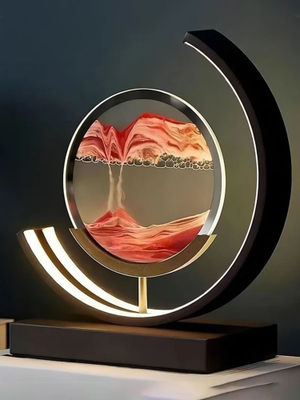 Buy Smokey Cocktail Orange Quicksand Led Table Lamp Online