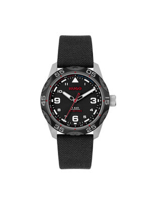 Buy Hugo Trek Quartz Basic Black Round Dial Men Watch (1530330) (M) Online