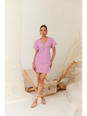 Urban Suburban Mini Dresses : Buy Urban Suburban Pink & White Striped ...