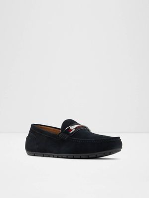 Buy Aldo Omemee Solid Black Moccasins Online