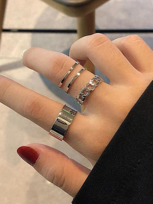 Jewels Galaxy Rings : Buy Jewels Galaxy Jewellery For Women Silver Plated Contemporary Stackable ...