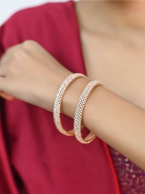 Ratnavali Jewels Bangle Bracelets and Cuffs : Buy Ratnavali Jewels Rose ...