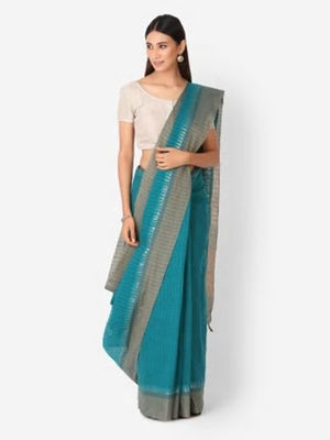 Buy Fabindia Cotton Loom Woven Sari Online