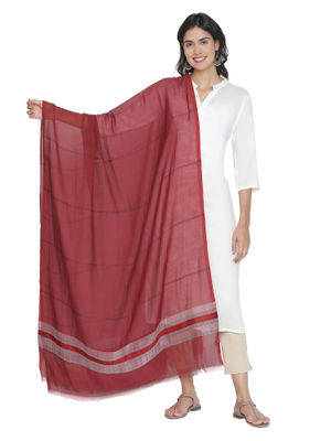 Shingora Embroidered/Embellished : Buy Shingora Maroon Striped Silk ...