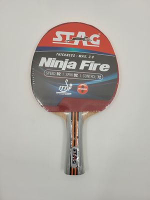 Buy STAG Ninja Fire TT Racket ITTF Approved Flared online