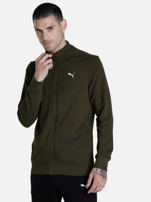 Buy Puma Zippered Sweat Tr Men Green Jacket Online