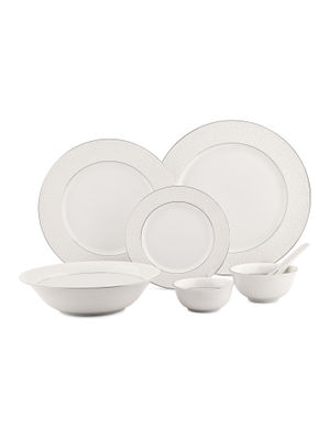 Buy HITKARI POTTERIES 12222 Pl 33 Pc Dinner Set Online