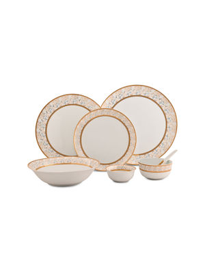 Buy HITKARI POTTERIES Rainbow Gold 33 Pc Dinner Set Online