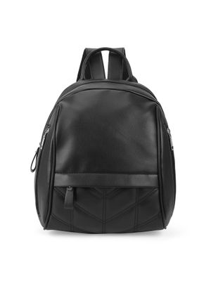 Buy Globus Women Black Solid Side Pockets & Yoke Style Strap Medium ...