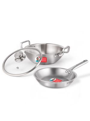 Buy Wonderchef Stella Triply Cookware 3 Pcs Set Online