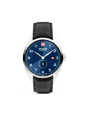 Buy Swiss Military Hanowa AFTERBURN GMT Round Blue Dial Quartz Watch ...