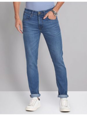 AD By Arvind Jeans : Buy AD By Arvind Skinny Fit Stone Wash Blue Jeans ...