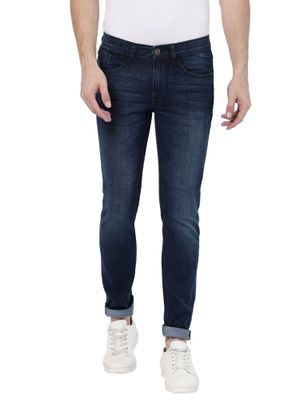 AD By Arvind Jeans : Buy AD By Arvind Solid Blue Mid Rise Men Jeans ...