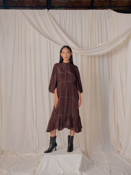 Buy The Burnt Toast Teal Stitch Dress (XS) Online