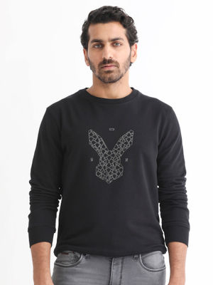 Rare Rabbit Sweatshirts : Buy Rare Rabbit Petra Primary Black ...