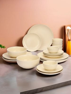 Buy The Better Home Ceramic Dinnerware Cream Set (20Pcs) Online