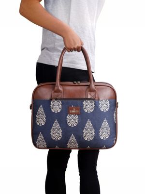 Buy The Clownfish Womens Laptop Bag Deborah Navy Blue - TCFWLBJU-GA ...