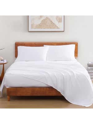 Buy LANE LINEN 100% Organic Cotton Fitted Bedsheet with Pillow Covers ...