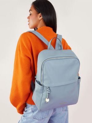 Buy Accessorize London Womens Blue Zip Around Backpack Online