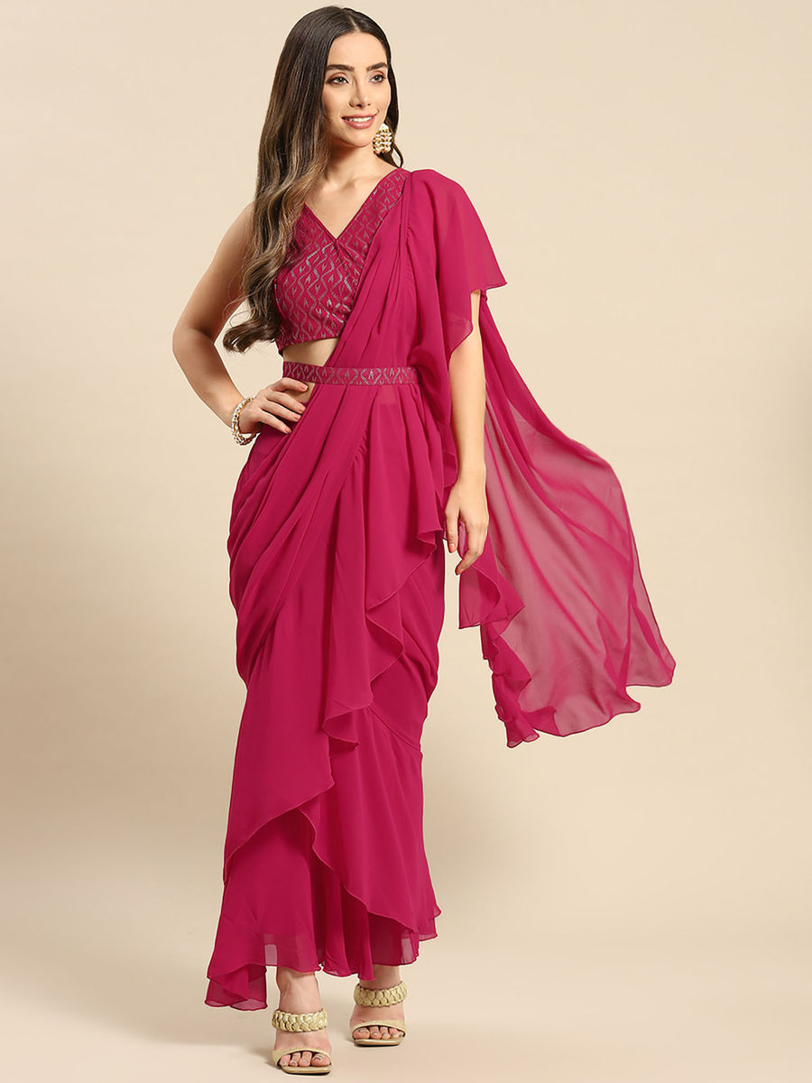Buy Plain & Simple Sarees Online With Timeless Designs In India