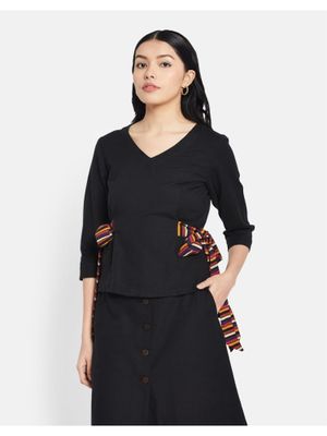 Buy Fabindia FabNu Cotton Linen Flax Printed Top Online