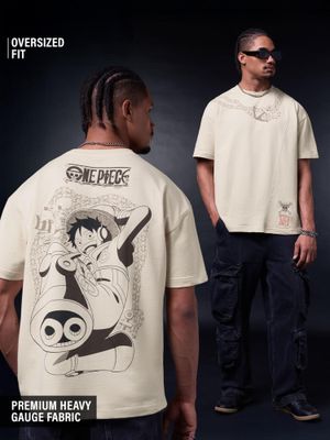 Buy The Souled Store Official One Piece: Pirates Mens Oversized T-Shirt ...
