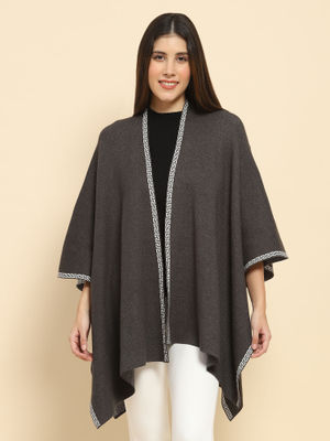 Buy Global Republic Women Poly Blend Open Neck 3 4Th Sleeves Loose Fit ...