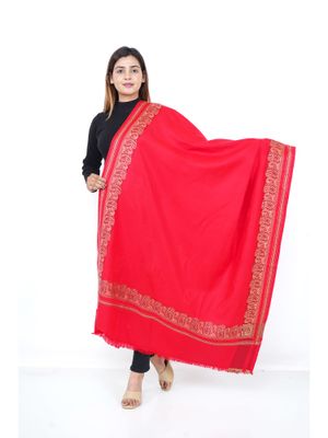 Buy Oswal Shawls Paisley Red Shawl Online