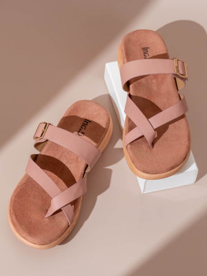 Buy Inc.5 Women Peach Casual Sandals Online