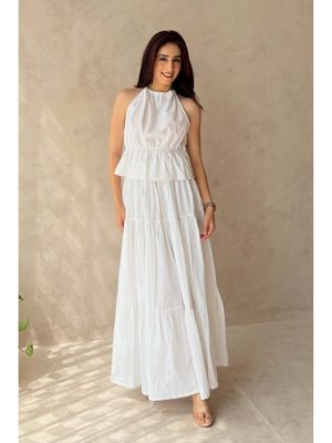 Buy PR Label Cotton Skirt And Top White (XS) Online