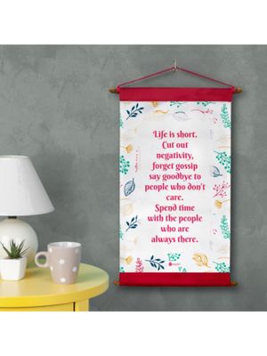 Buy Indigifts Motivational Quotes Scroll Wall Hanging - Wall Hanging ...