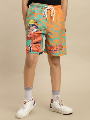 Buy Kidsville Multi-Color Official Naruto Graphic Printed Regular Fit ...