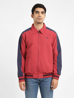 Buy Levi's Men Red Colorblock Regular Fit Bomber Jacket Online