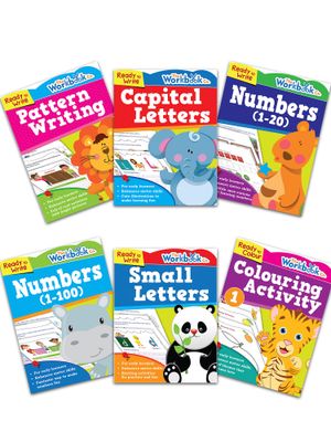 Buy Pegasus Set of 6 Ready to Write Practice Workbooks for Kids. Online