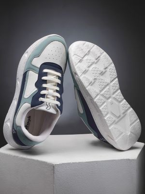 Buy SOLETHREADS Cliff Blue Colorblock Women Sneakers Online