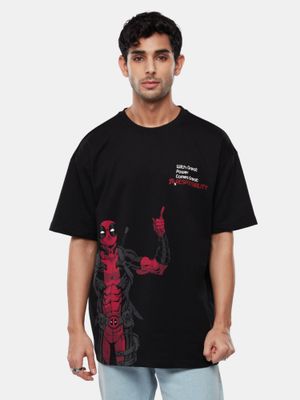 Buy The Souled Store Deadpool Great Irresponsibility Oversized T Shirts ...