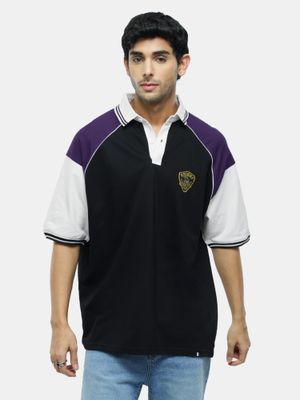 Buy The Souled Store KKR Colourblock Black, Purple and Off White ...