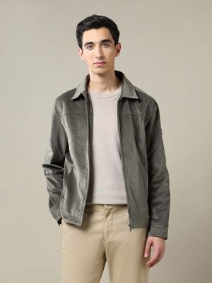 Buy Arrow Textured Regular Fit Jacket (L) Online