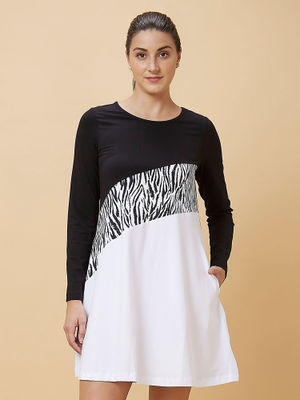 Buy Being Human Dress White & Black Online