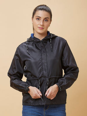 Buy Black Easy Fit Long Sleeve Women's Jacket By Being Human Clothing ...