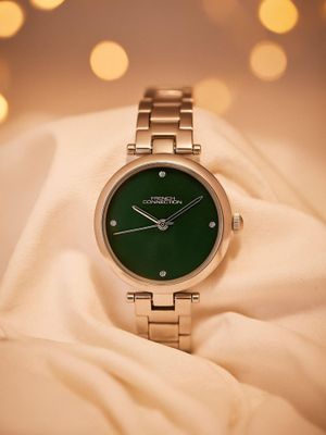 Buy French Connection Green Sunray Dial, Analog Watch - For Women ...
