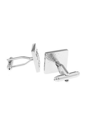Buy The Tie Hub Stock Market Quote Silver cufflinks Online
