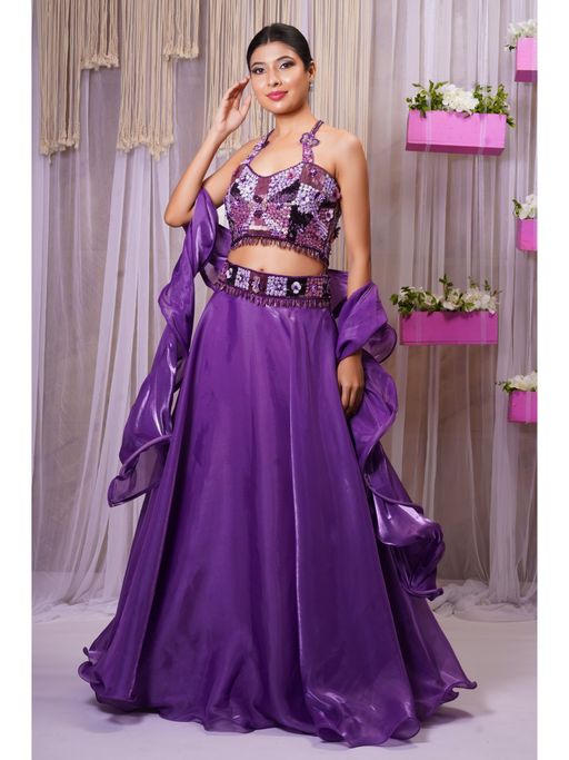 Buy Stylish Halter Neck Lehenga Choli Collection At Best Prices Online