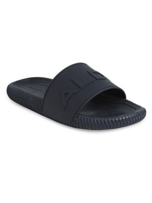 Buy Aldo Poolslide Synthetic Navy Solid Slides Online