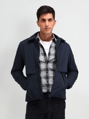 Buy Arrow Sports Solid Regular Fit Casual Jacket (L) Online