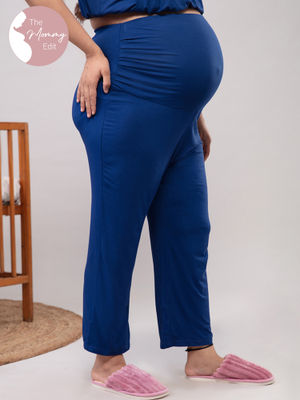 Buy Nykd by Nykaa Comfy Maternity Pajama - Estate Blue NYS045 Online