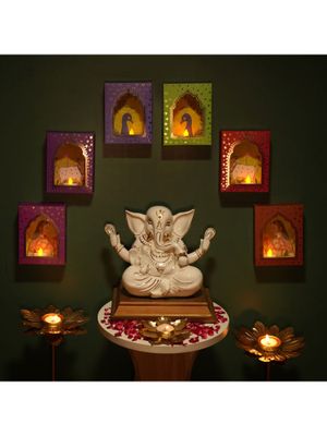 Buy Island Rangoli Deep Dwar (Set Of 6) Festive Decor Online