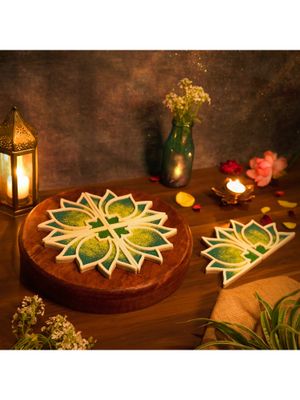 Buy Island Rangoli Kala Border Set (12 Pieces) Size - 4.5X4.5 Inches ...